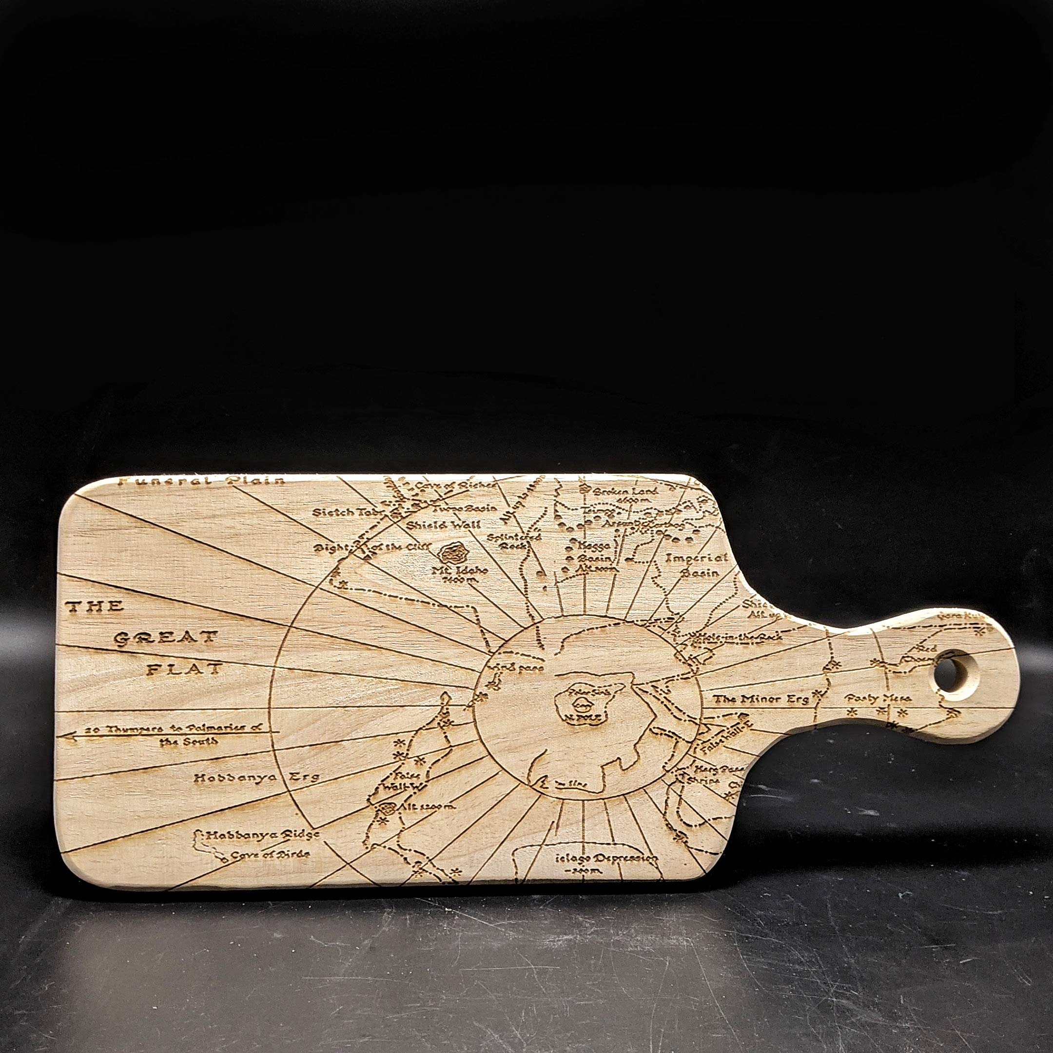 MAP OF ARRAKIS Engraved Cutting Board | Inspired by Dune