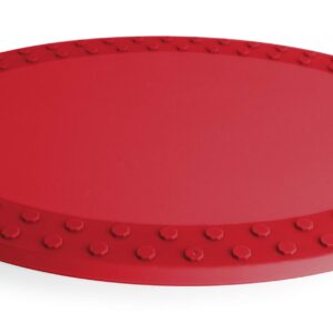 Architec Concave Carving and Cutting Board Gripper Collection with Non-Slip Feet, 13 x 17 - inches, Red