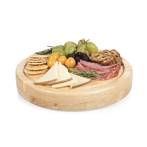 PICNIC TIME NCAA TCU Horned Frogs Circo Cheese Board and Knife Set - Charcuterie Board Set - Wood Cutting Board