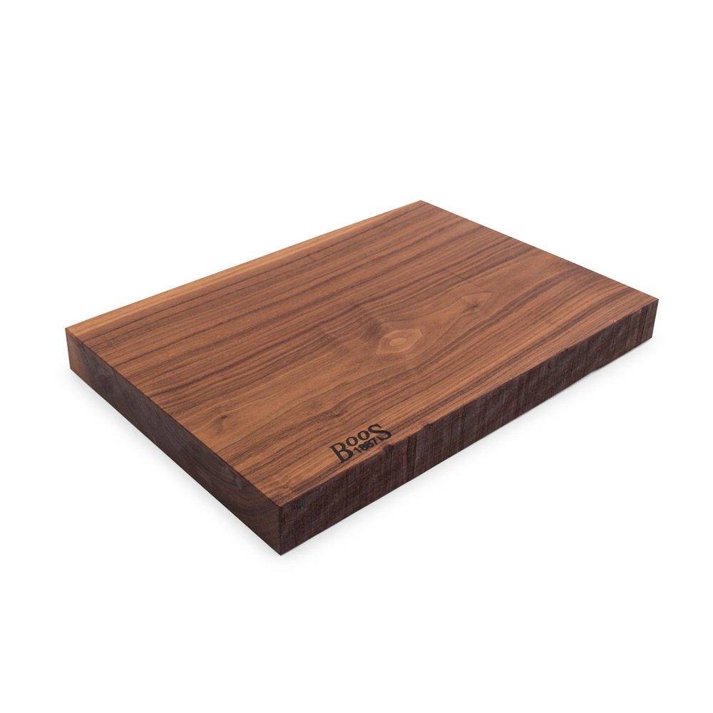 John Boos WAL-RST171217 Rustic Walnut 17" x 12" x 1.75" Cutting Board