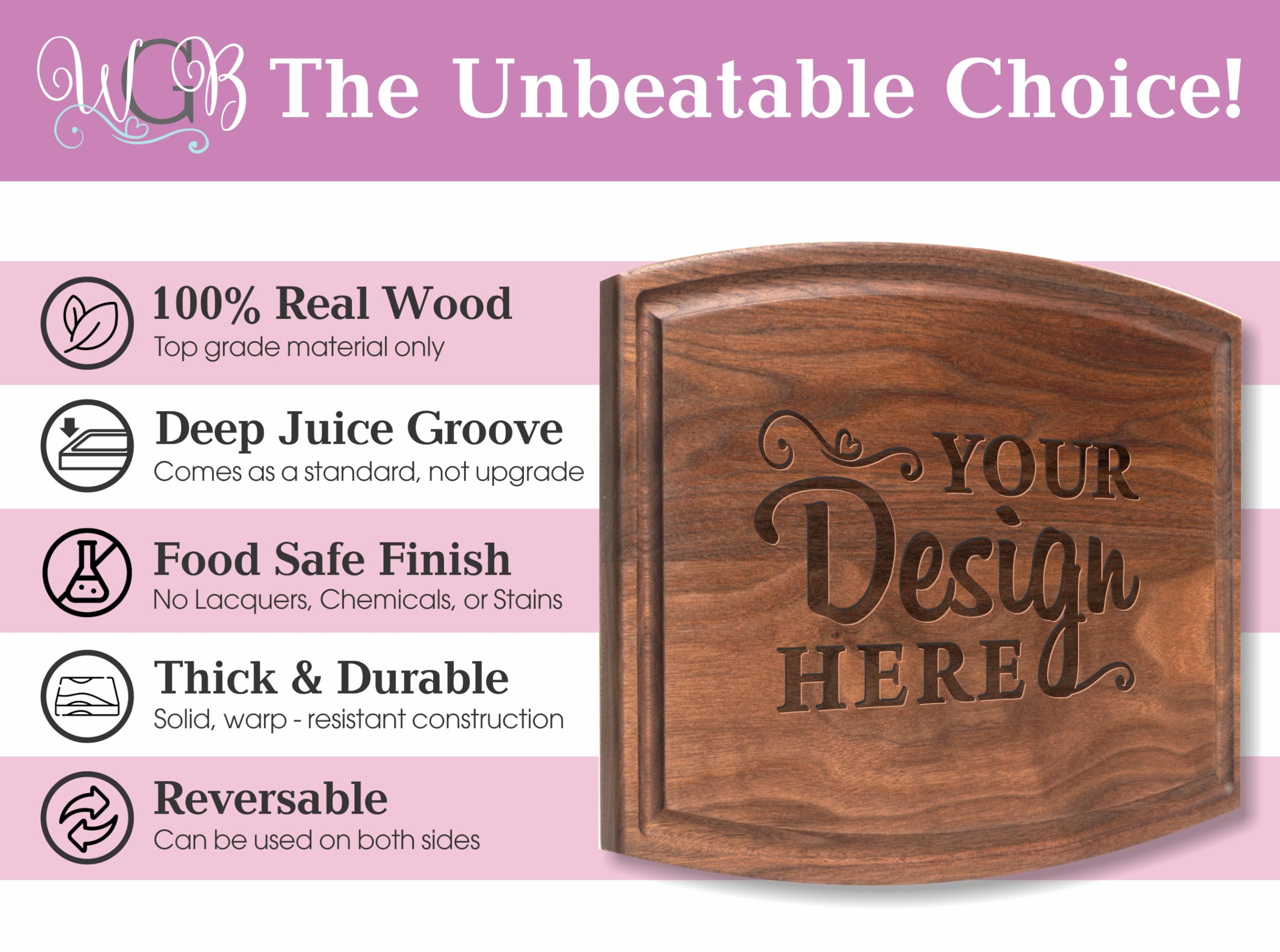 Personalized Cutting Board, Custom Wedding, Anniversary or Housewarming Gift Idea, Wood Engraved Charcuterie, for Newlyweds and Couples, Two Hearts Design 027