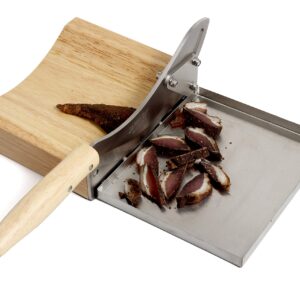 Ultra Tec Biltong-Pro radiused Cutter with Magnetic Stainless Steel Tray