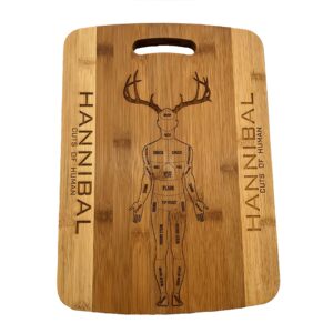 hannibal cutting board 14''x9.5''x.5'' bamboo