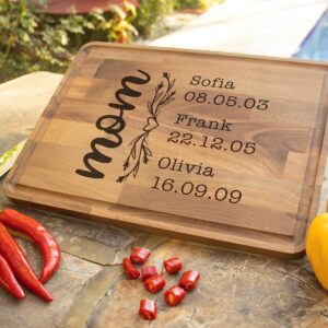 Personalized Cutting Board | Customized Cutting Board | Custom Cutting Board Wood Engraved | Custom Meat Board | Mother's Day Gift | Gifts for Mother | Personalized Gifts (Without Handle)