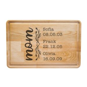 Personalized Cutting Board | Customized Cutting Board | Custom Cutting Board Wood Engraved | Custom Meat Board | Mother's Day Gift | Gifts for Mother | Personalized Gifts (Without Handle)