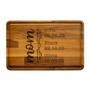 Personalized Cutting Board | Customized Cutting Board | Custom Cutting Board Wood Engraved | Custom Meat Board | Mother's Day Gift | Gifts for Mother | Personalized Gifts (Without Handle)