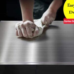 27.5x19.7 Inch Cutting Boards 304 Stainless Steel Chopping Board Baking Board Pastry Board Extra Large Cutting Board For Kitchen Meat Vegetable Fruit Fish Cheese Bread, Easy to Clean Cutting Mats