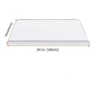 Acrylic Anti-Slip Transparent Cutting Board,2023 New Acrylic Cutting Boards for Kitchen Counter,Clear Cutting Board Clear Chopping Board Non Slip Cutting Boards with Lip (24 * 18 inches（60 * 45 cm）)