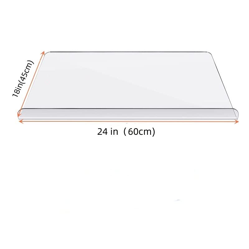 Acrylic Anti-Slip Transparent Cutting Board,2023 New Acrylic Cutting Boards for Kitchen Counter,Clear Cutting Board Clear Chopping Board Non Slip Cutting Boards with Lip (24 * 18 inches（60 * 45 cm）)