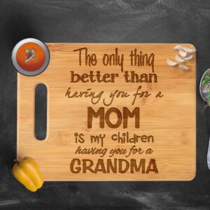 Mothers Day Cutting Board, Grandmother Gift, Grandma Gift, Mothers Day Gift, Grandma Mothers Day, Mothers Day Gift for Grandma, Wood, Rustic