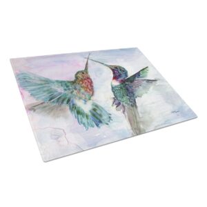 caroline's treasures 8968lcb hummingbird combat glass cutting board large decorative tempered glass kitchen cutting and serving board large size chopping board