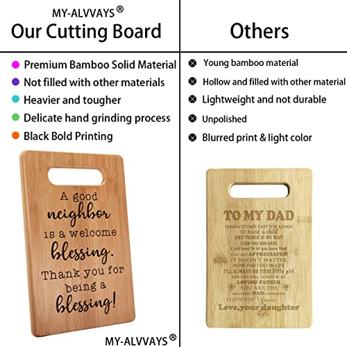 MY-ALVVAYS Housewarming Gifts for Neighbor, House Warming Cutting Board, First New Home House Homeowner Gifts for Neighbor - MCB030