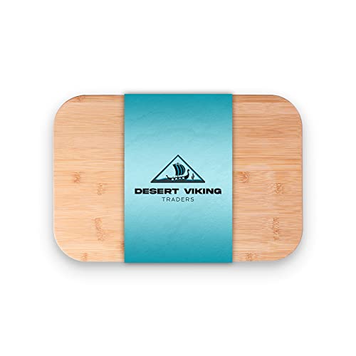 Desert Viking Traders - Bamboo Cutting Board, Kitchen Cutting Board with Juice Groove, Wooden Cutting Board for Fruits, Vegetables, Meat, & Bread, 17.87 x 11.81 x 0.87 - Inches Cutting Board Bamboo