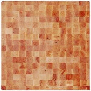 John Boos Block BB01 Classic Reversible Maple Wood End Grain Chopping Block, 24 Inches x 24 Inches x 6 Inches