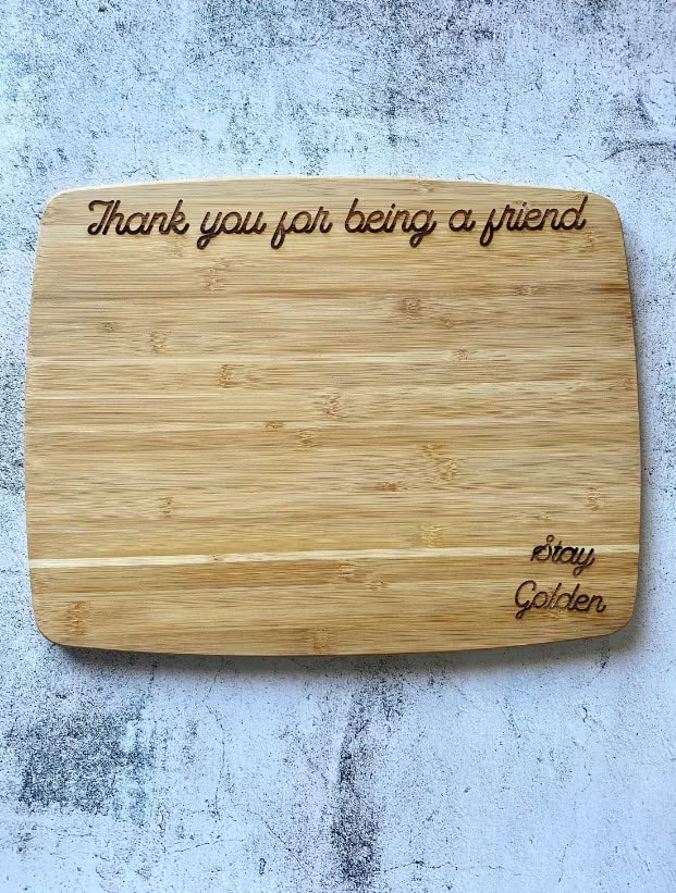 8" x 10" Golden Girls Cutting Board, Bamboo Cutting Board, Stay Golden, Custom Cutting Board, Engraved Cutting Board, Funny Cutting Board, Gift Idea