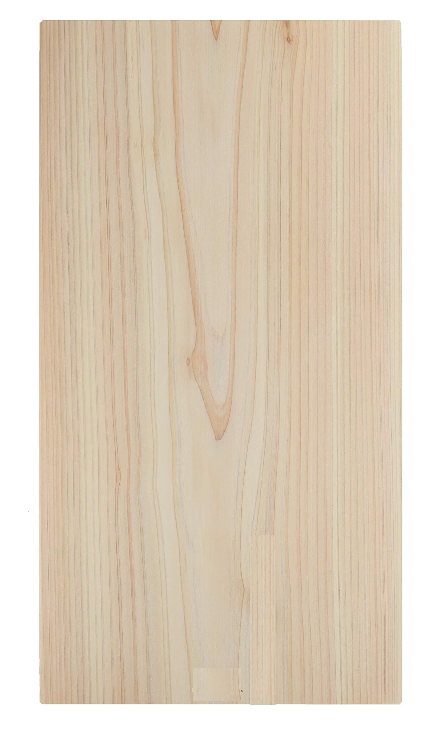 Hinoki Cypress Thick Cutting Board for Gift, Customized Laser Engraving and Wood Burning | Artisan Handmade One Solid Piece | Made in Korea (17.3"X9.5", Large)