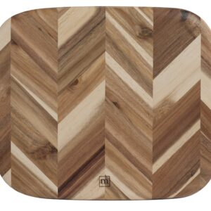 Madeira Acacia Herringbone Cutting Board, 12.5" x 14.5"