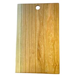 Wild Black Cherry Cutting Board/Charcuterie Platter. Handmade in Michigan USA from local trees. No Glue. No Seams. 9.4” x 14.4” x 0.25” (Black Cherry, 14.4" x 9.4" x 1/4")