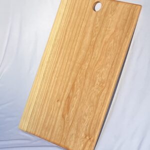 Wild Black Cherry Cutting Board/Charcuterie Platter. Handmade in Michigan USA from local trees. No Glue. No Seams. 9.4” x 14.4” x 0.25” (Black Cherry, 14.4" x 9.4" x 1/4")