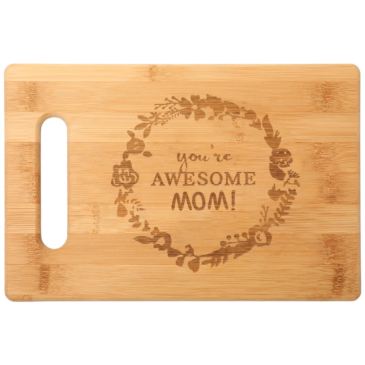 You are awesome Mom Personalized Gifts Couples Cutting Board - bamboo Cutting Boards Housewarming Gift Present For Mothers Day 11x7inches