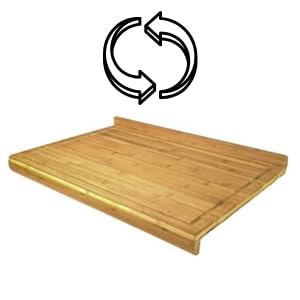 One’s Own Natural Pastry Board, Front/Rear Lip, Perfect For Preparing Homemade Bread Dough, Pizza Dough, Noodles, Pastries, Cutting Vegetables, Fruits, Meats, Other Food Preparation, 23.5”x16”