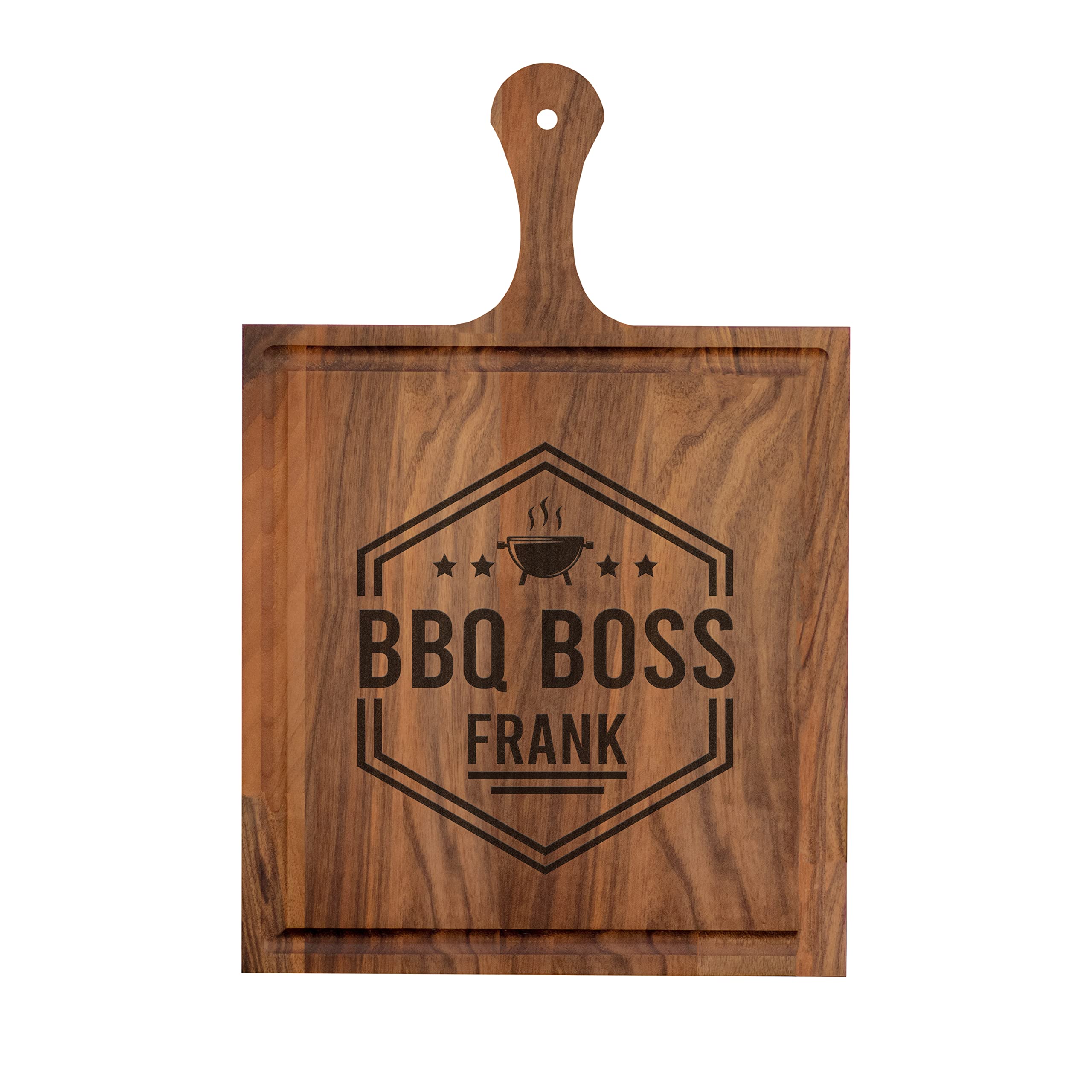 Custom Cutting Board | Personalized Cutting Board | Charcuterie Board | Custom Steak Board | Personalized Bbq Board | Cutting Board for Kitchen | Gift for Dad (With Handle)