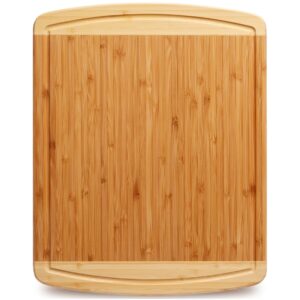 Medium Bamboo Cutting Board and Food Grade Oil Spray by Greener Chef