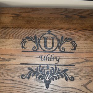 Solid American Oak Laser Engraved Personalized Noodle Board/Stove Top Cover - Farmhouse Style-