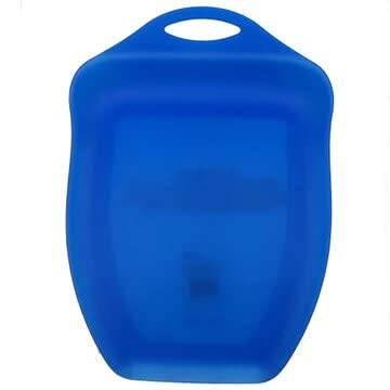 Bluelines Scoop Cutting Board, BPA Free, Dishwasher Safe, Thick Chopping Easy Grip Handle. Blue 9 x 13 Inches.