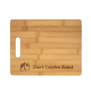 shark coochie board,white elephant gifts funny bamboo cutting board cheese board,charcuterie board,chopping board housewarming wedding grandma mom cooking kitchen decor