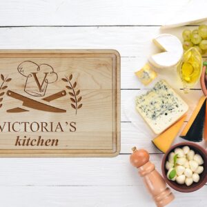 Barika Custom Engraved Cutting Boards - Personalized Kitchen Blocks for Women - Best Mothers Day, Anniversary, Birthday, Christmas Gift for Mom, Grandma, Mother in Law, Daughter, Wife or Her