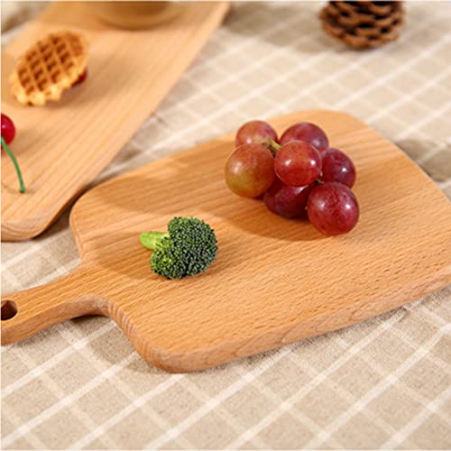 2Pcs Log Cutting Board,Household Solid Wood Cutting Board Cutting Fruit Cutting Board Kitchen (B-Set)