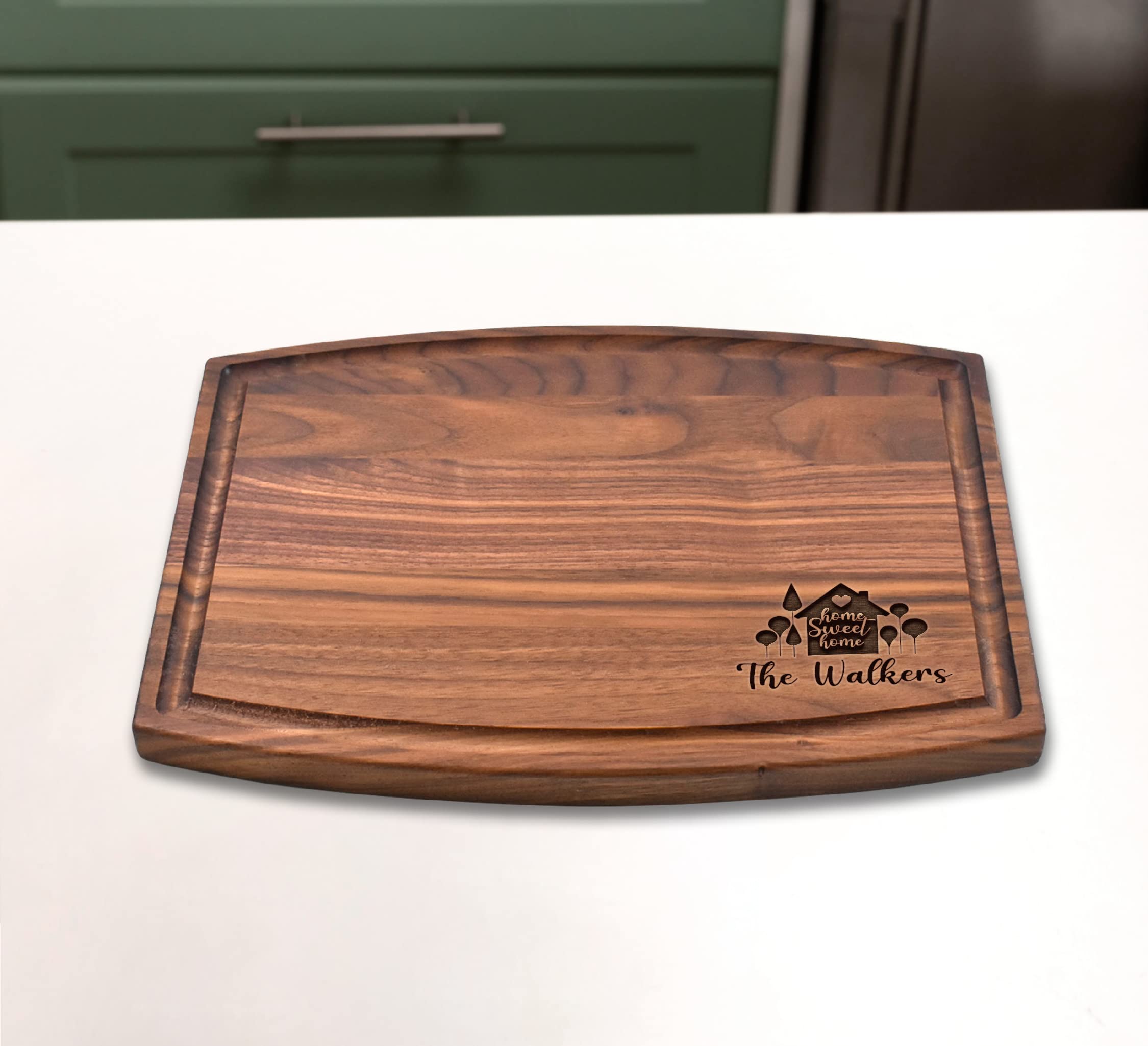 Custom Cutting Board Wedding Gift for Couple Personalized Mr & Mrs Cutting Board Arched Cutting Board Wood Engraved