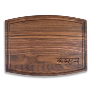 Custom Cutting Board Wedding Gift for Couple Personalized Mr & Mrs Cutting Board Arched Cutting Board Wood Engraved