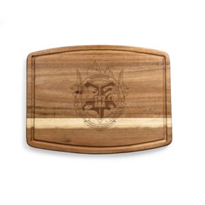 picnic time harry potter hogwarts ovale acacia cutting board, serving board, charcuterie board, (acacia wood)