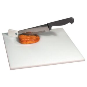 cutting board with pivot knife- white board