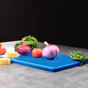 JOBO Thick Plastic Cutting Board 18 x 12.6 x 0.78 inch Safe to use kitchen dishwasher，White