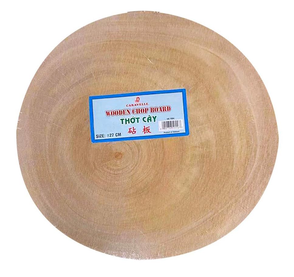 Round Whole Wood Cutting Chop Board, 10.5 inch