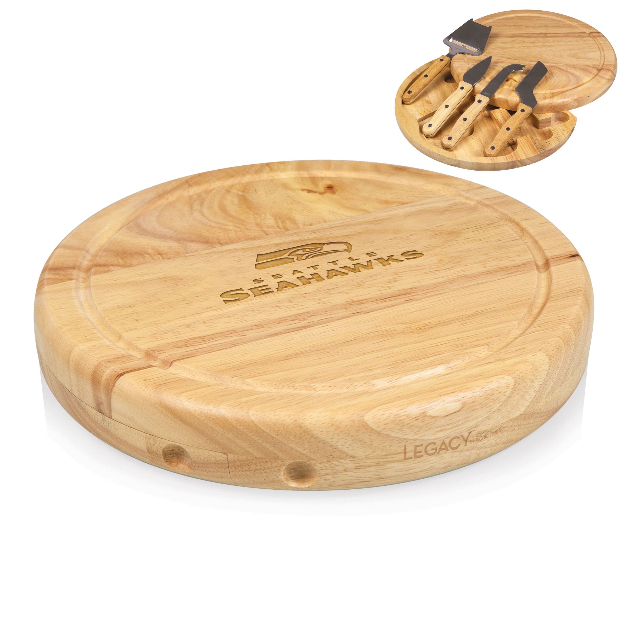 PICNIC TIME Seattle Seahawks Circo Cheese Board & Tool Set