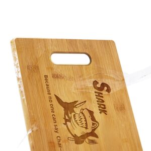 Shark Coochie Charcuterie Board, Because No One Can Say Charcuterie Shark Coochie Charcuterie Cutting Board, Handmade Bamboo Shark Coochie Cutting Board/Laser Engraved, Chopping Board (Shark B, 11'')