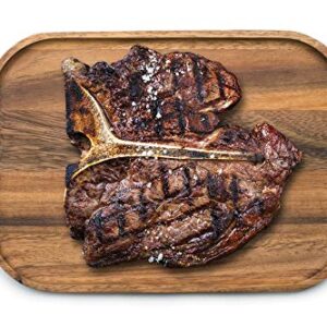 Ironwood Gourmet Small Steak Board, 7.5 x 10.5 x 0.5 inches, Brown