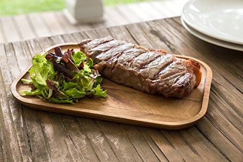 Ironwood Gourmet Small Steak Board, 7.5 x 10.5 x 0.5 inches, Brown