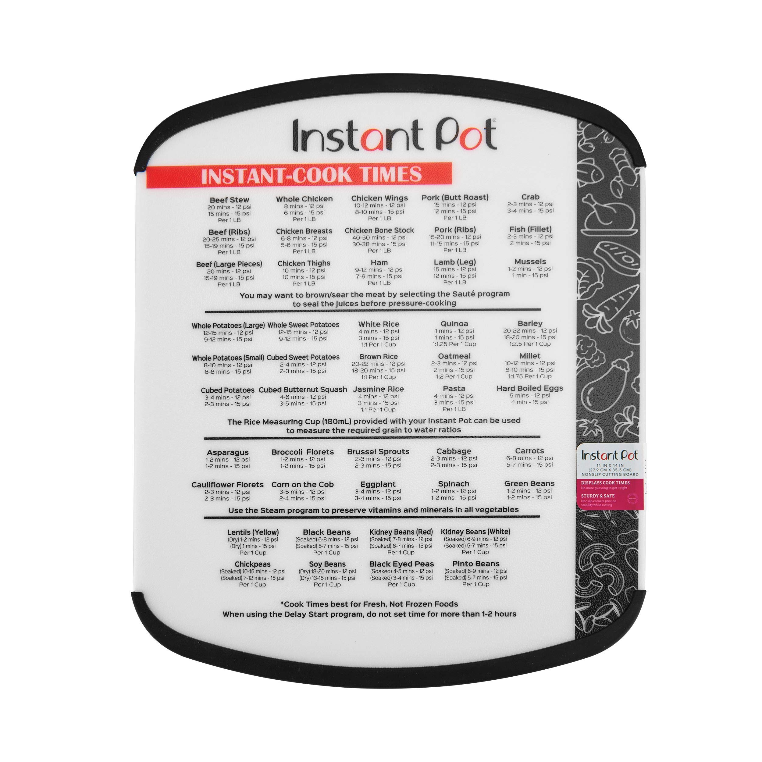 Instant Pot Official Cutting Board, 11x14, Black