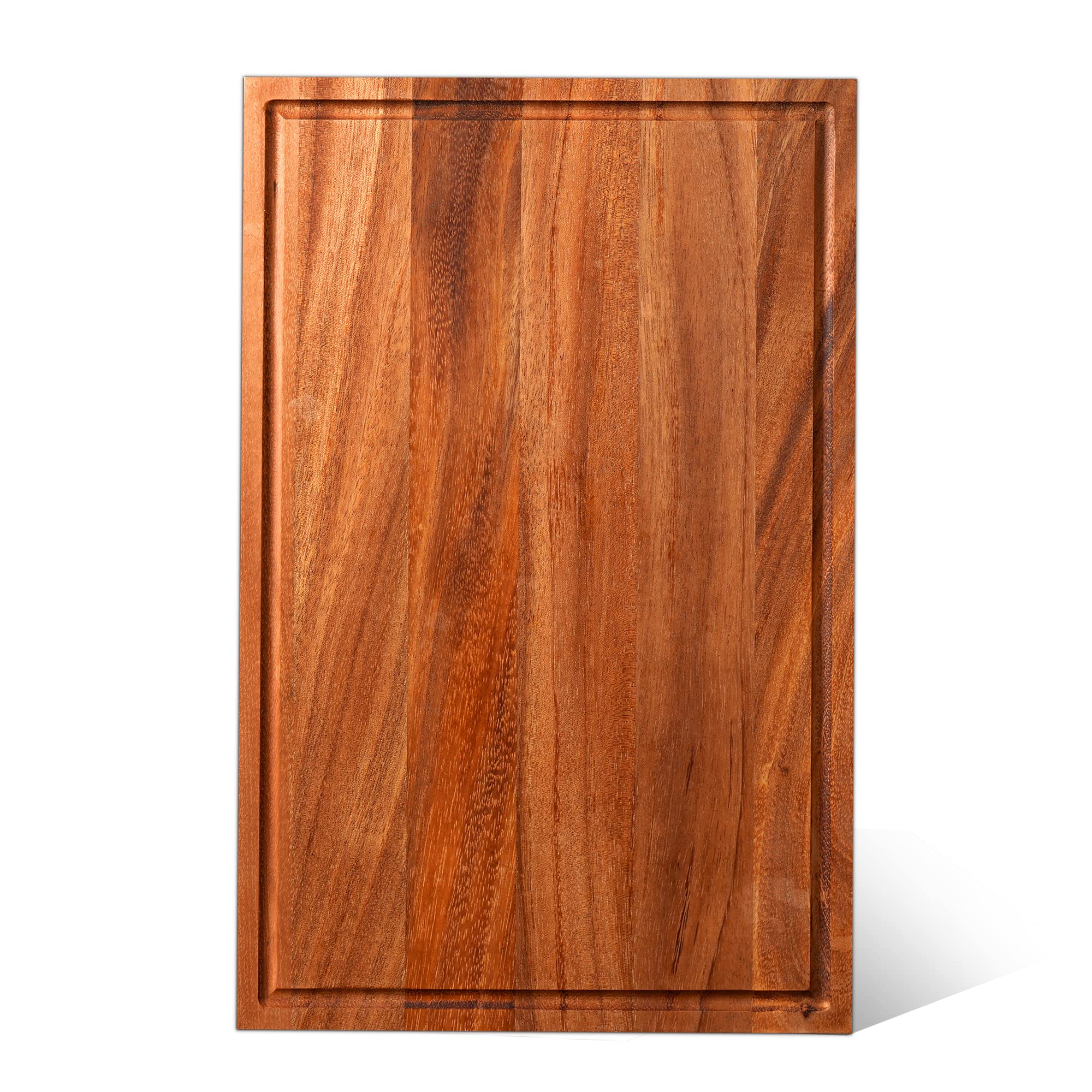 YIFAN Best Walnut Wood Cutting Board for Kitchen Reversible Wooden Chopping Board With Juice Grooves Butcher Block Wooden Try boards for Christmas Present Gift(17 x 11 x 1inches)