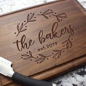 Personalized Cutting Boards for Couples Custom Mr Mrs Cutting Boards Paddle Cutting Board Wood Engraved