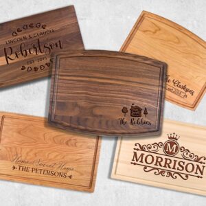 Personalized Cutting Boards for Couples Custom Mr Mrs Cutting Boards Paddle Cutting Board Wood Engraved