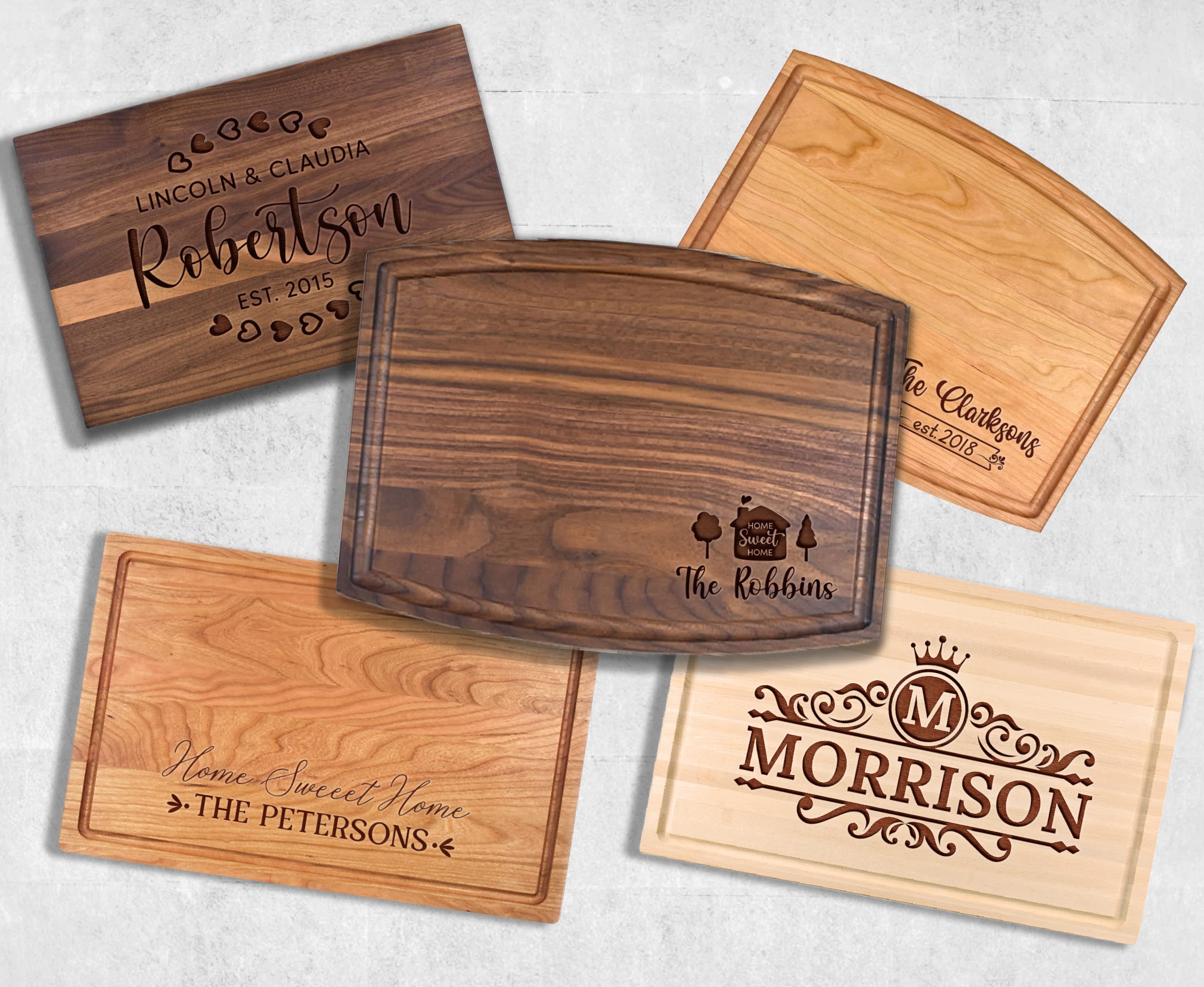 Personalized Cutting Boards for Couples Custom Mr Mrs Cutting Boards Paddle Cutting Board Wood Engraved