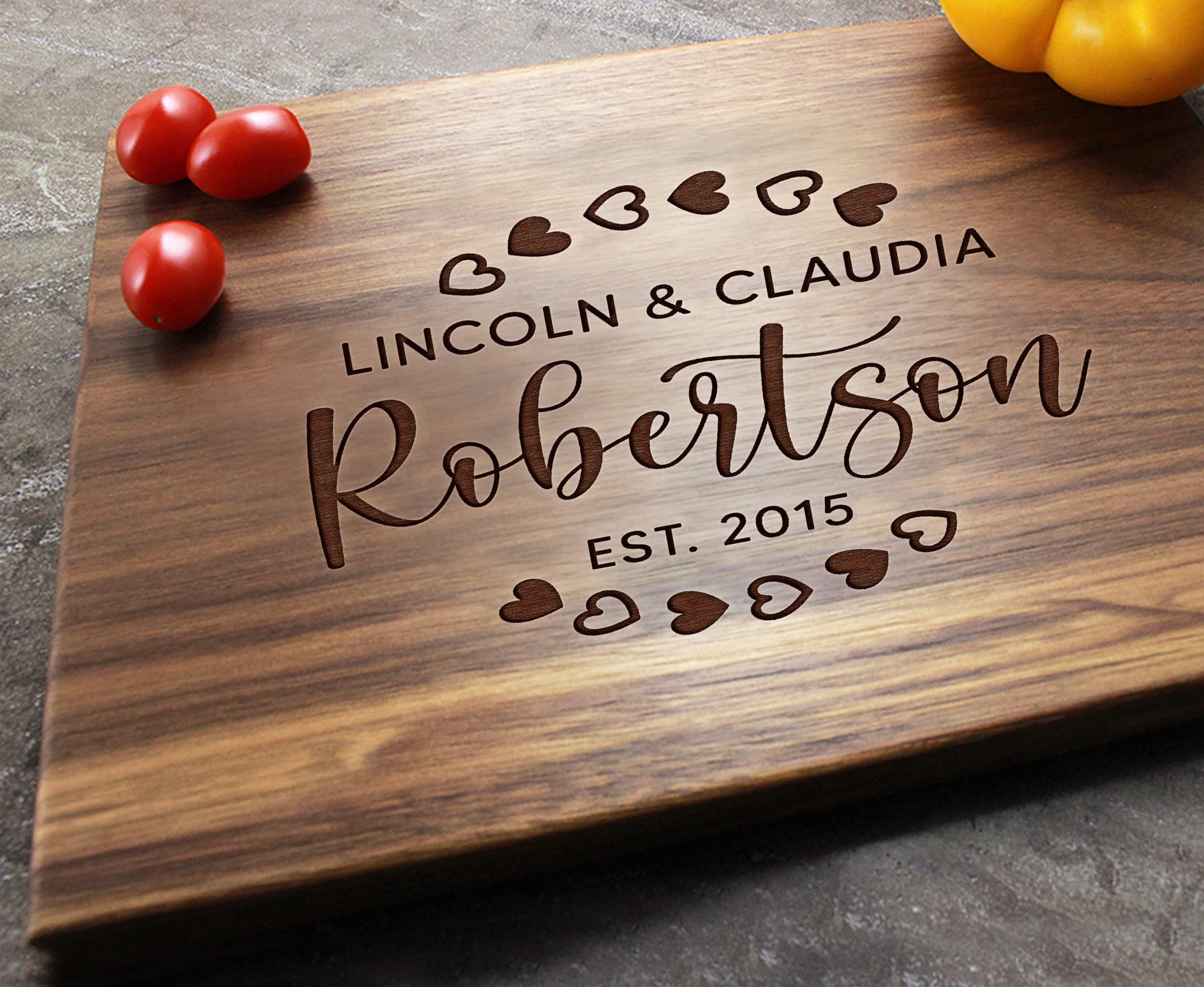 Personalized Cutting Boards for Couples Custom Mr Mrs Cutting Boards Paddle Cutting Board Wood Engraved