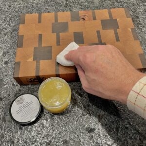 Wood Butter Cutting Board Wax Conditioner for Cutting Boards and Wooden Kitchen Tools 4 oz. Food Grade Protective Mineral Oil Beeswax for Wooden Cutting Boards, Surfaces, and Tools.