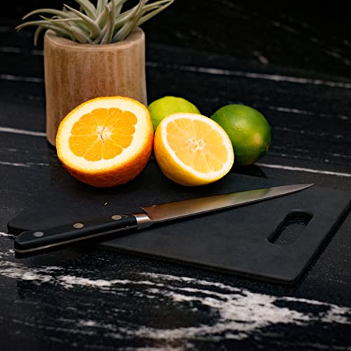 ARDEN LINE Cutting Board Small 9x6x1/4 inch Black with Handle Cutout | Made From Advanced Composite Paper | Highly Durable Built To Last Dishwasher Safe Made In USA